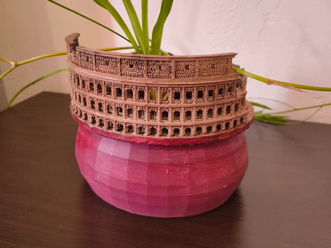 Roman Colosseum Planter - Free 3D Print Model - MakerWorld