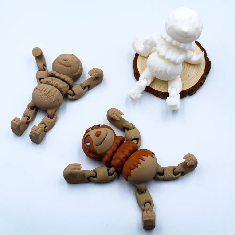 Cute Flexi Sloth Figure Fidget Toy - Free 3D Print Model - MakerWorld