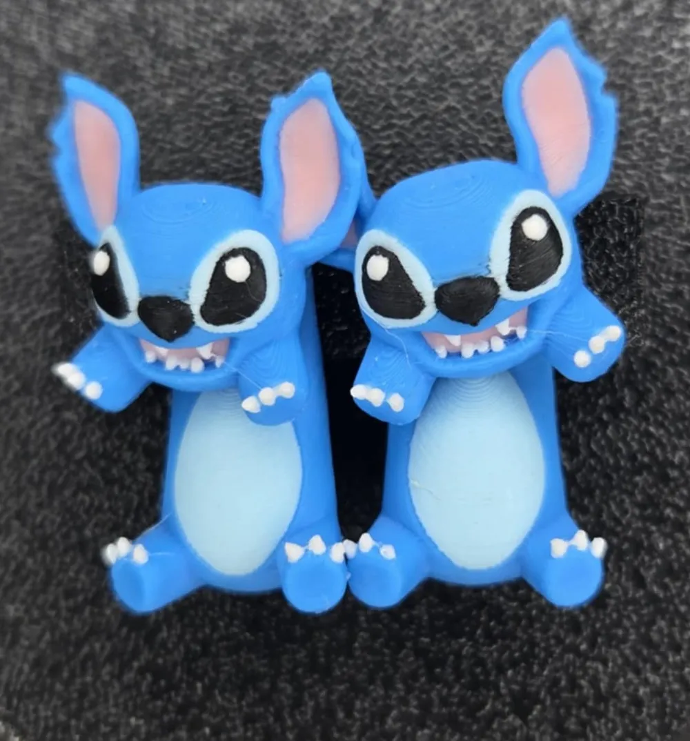 Stitch Earrings - Free 3D Print Model - MakerWorld