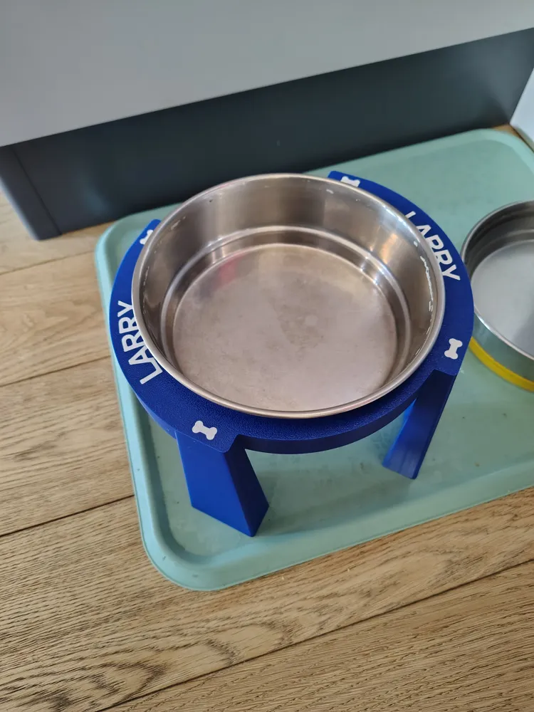 Dog bowl riser by Mauro MakerWorld: Download Free 3D Models