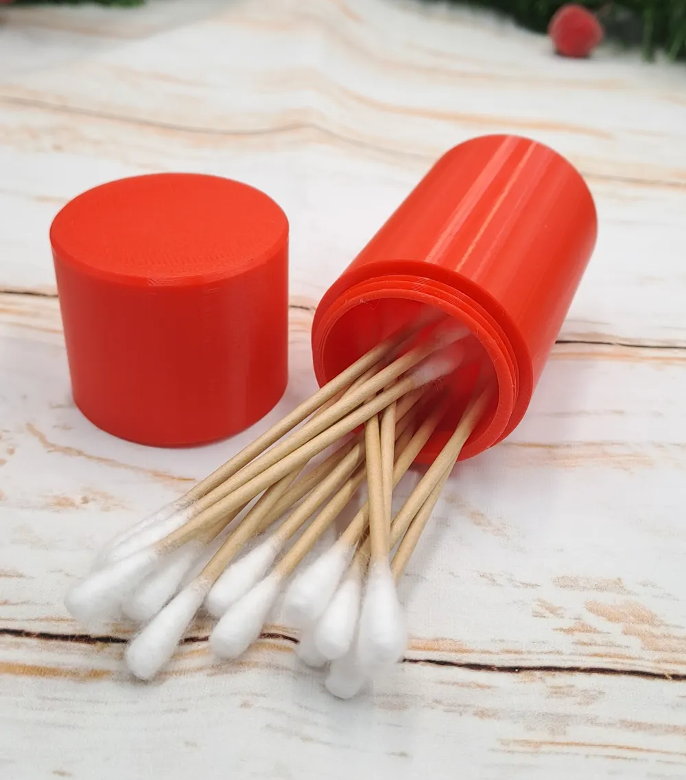 Q-TIP Container - Free 3D Print Model - MakerWorld