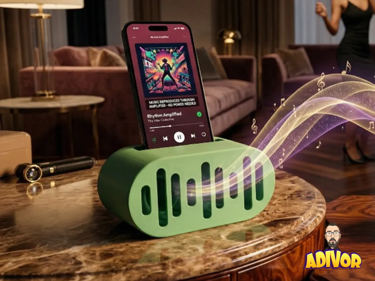Passive Acoustic Amplifier & Phone Stand V26 - Free 3D Print Model ...