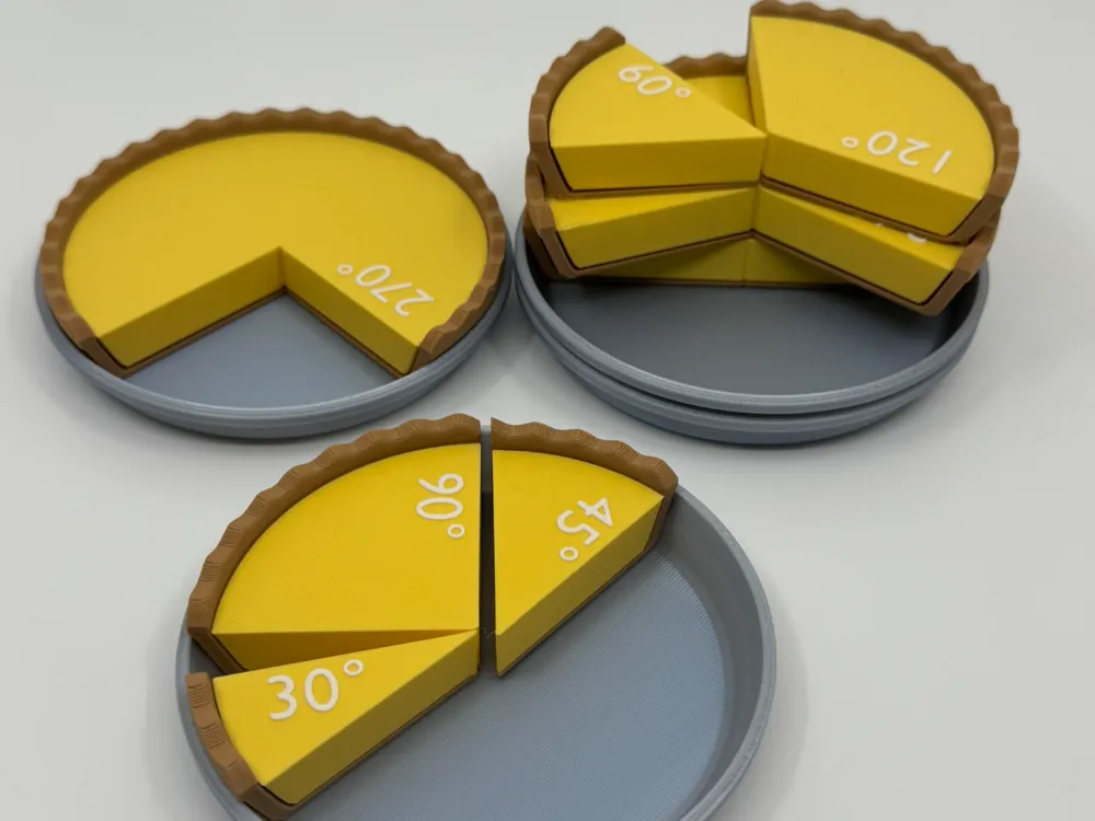 Angle Pie (Math Toy) - Free 3D Print Model - MakerWorld