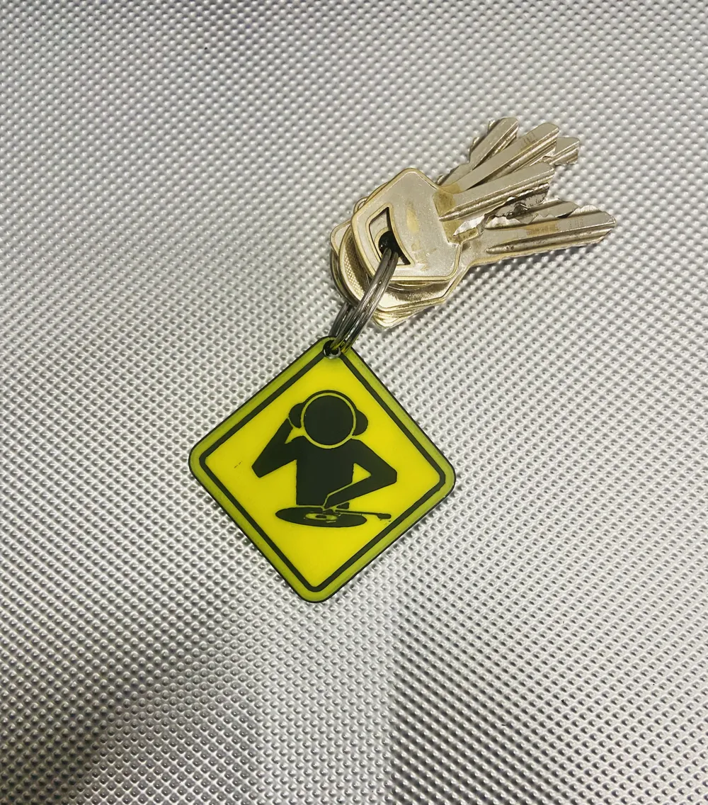 DJ keychain - Free 3D Print Model - MakerWorld