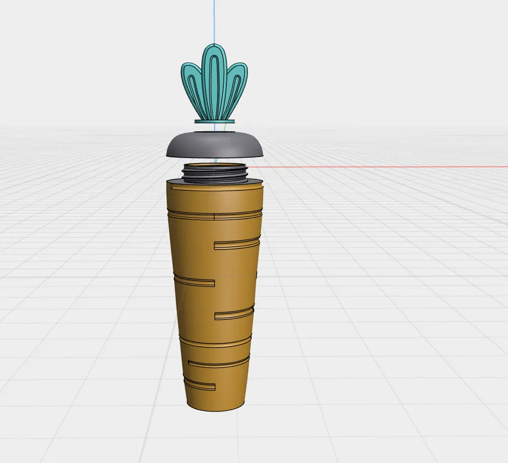 Fidget toy - Flexi Carrot Spiral Extending Sword - no supports ...