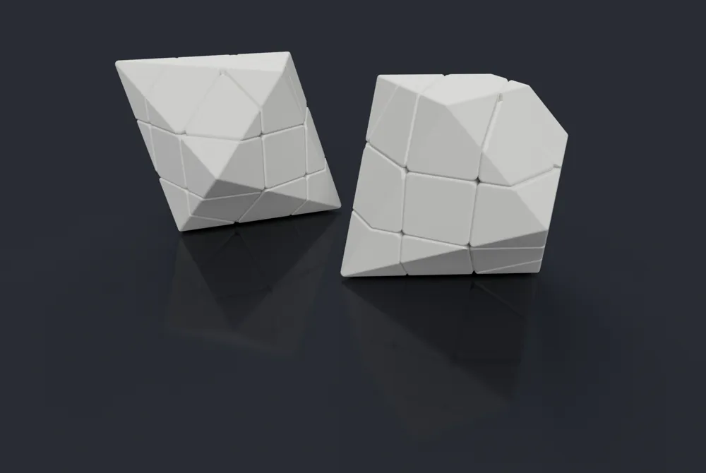 Diamond and Hexagonal Bipyramid Cube Puzzle by CZJ Studio MakerWorld ...