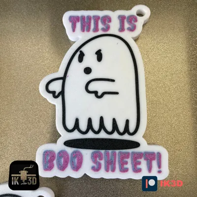 Boo Sheet Ghost Coaster by speedlimit31 - MakerWorld
