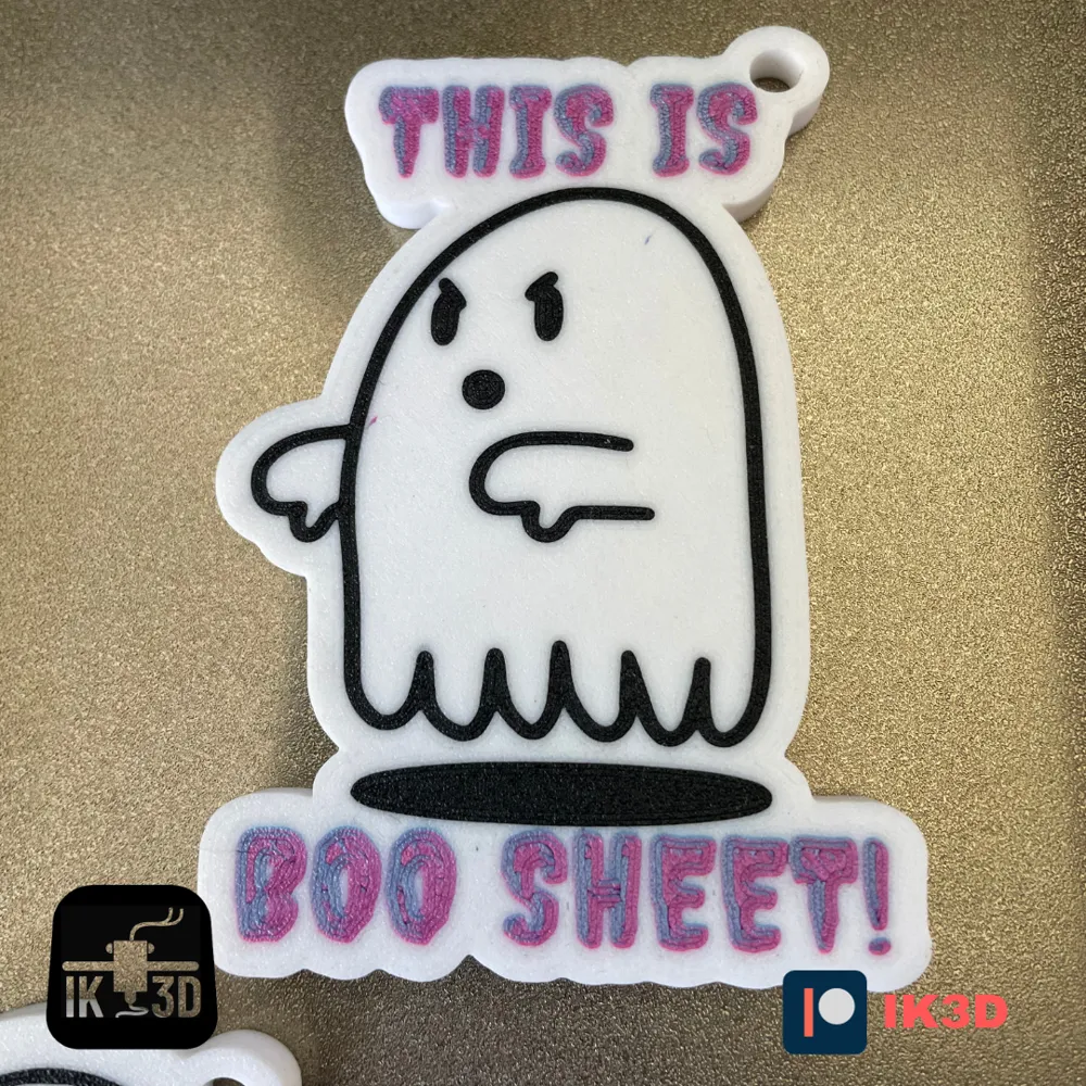 BOO SHEET FUNNY GHOST DECOR by IK3Digital - MakerWorld