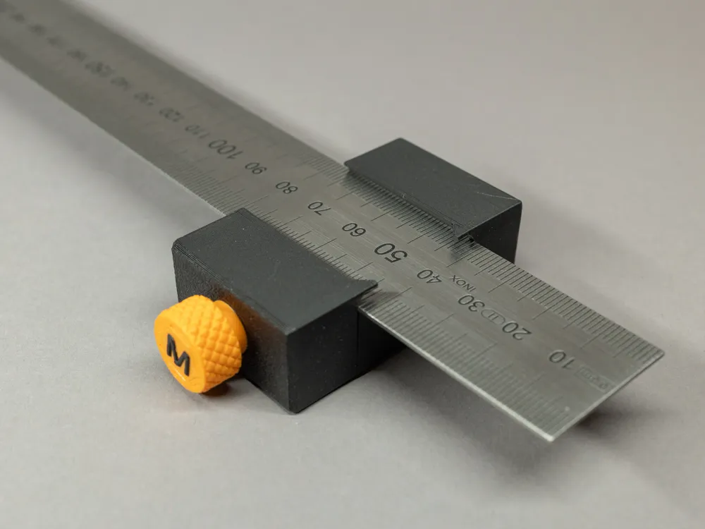Ruler Stop Block - Free 3D Print Model - MakerWorld