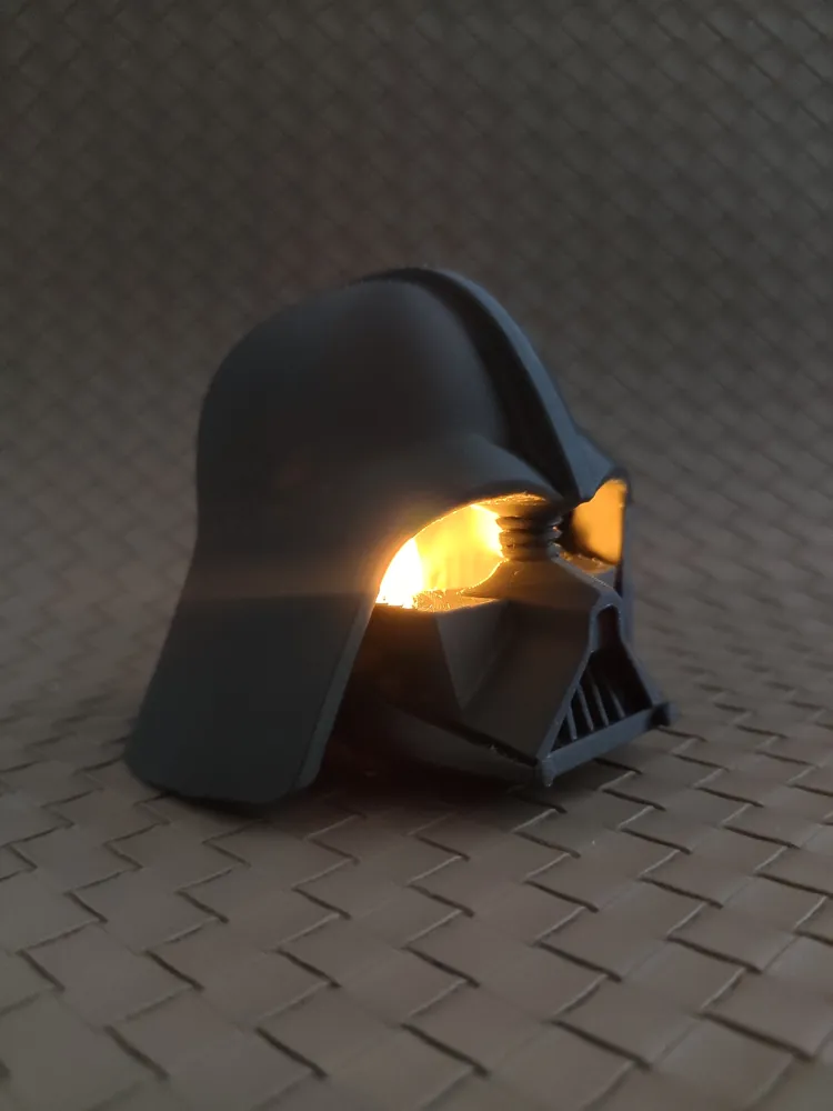 Darth Vader Head - LED Tea light Cover - Free 3D Print Model - MakerWorld