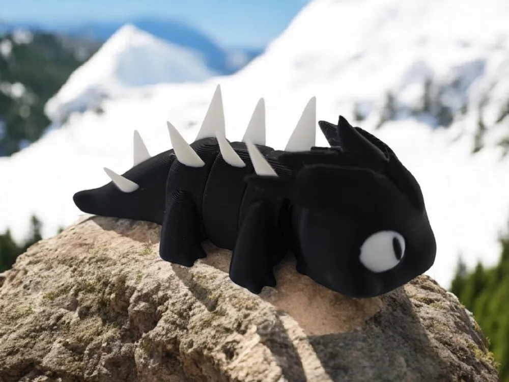 Cute Dragon - Flexi by 3Devil MakerWorld: Download Free 3D Models