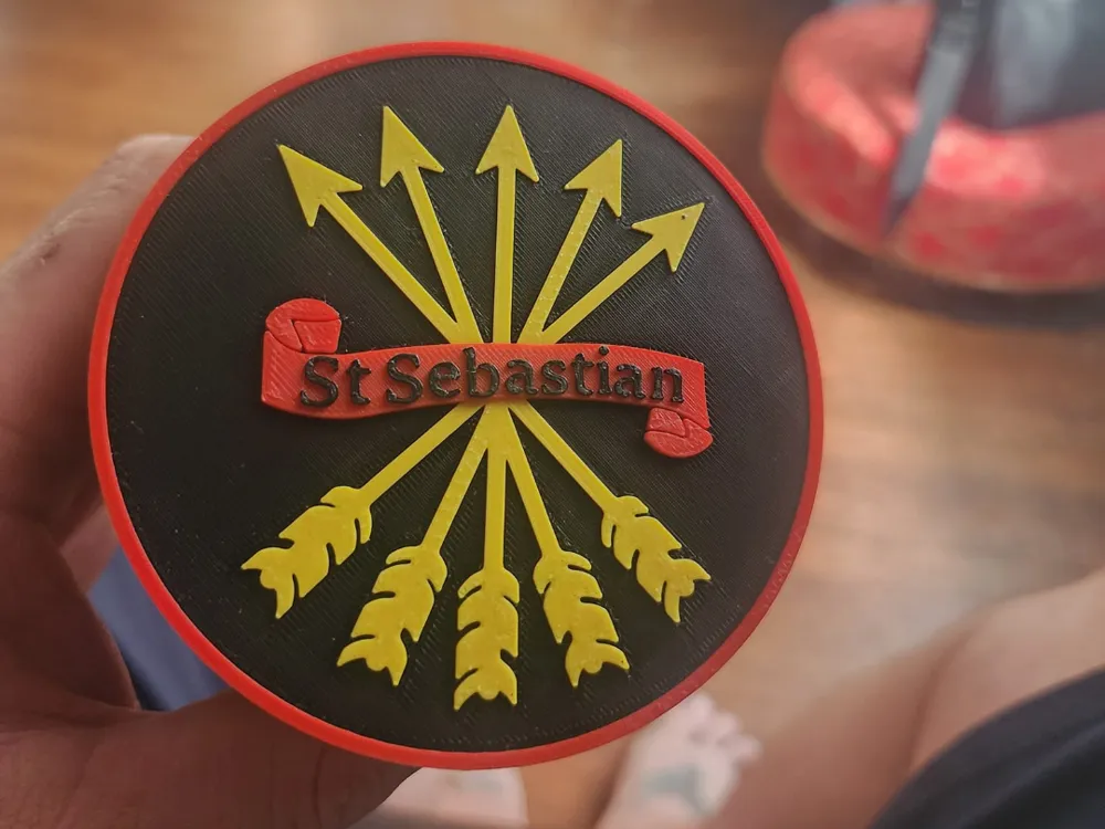 St. Sebastian Wall Bow Mount by Jamesallenking - MakerWorld