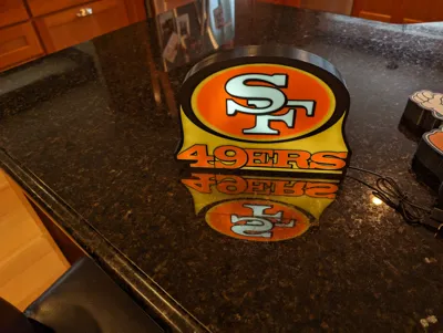49ers Light Box by northwst - MakerWorld