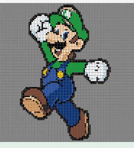 pixel art lugi by 3D UNIVERSE - MakerWorld