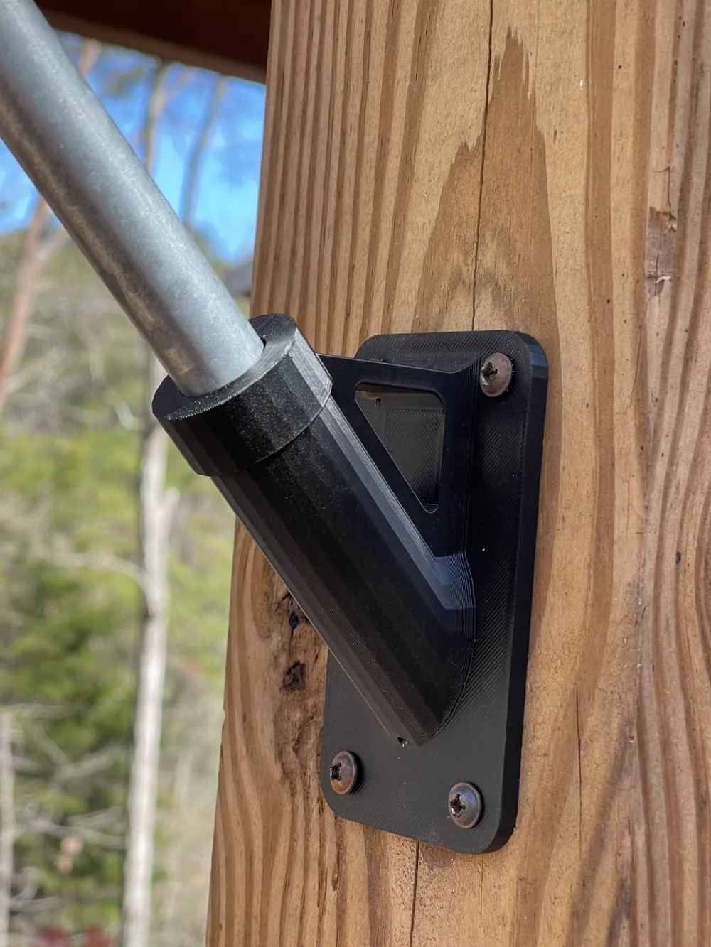 Flag Pole Wall Bracket Heavy Duty (20mm and 38mm) by sethdesigns ...