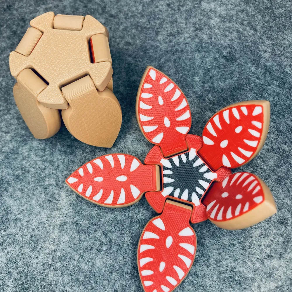 Demogorgon Flipper Fidget (53 min) Print in Place - Free 3D Print Model ...