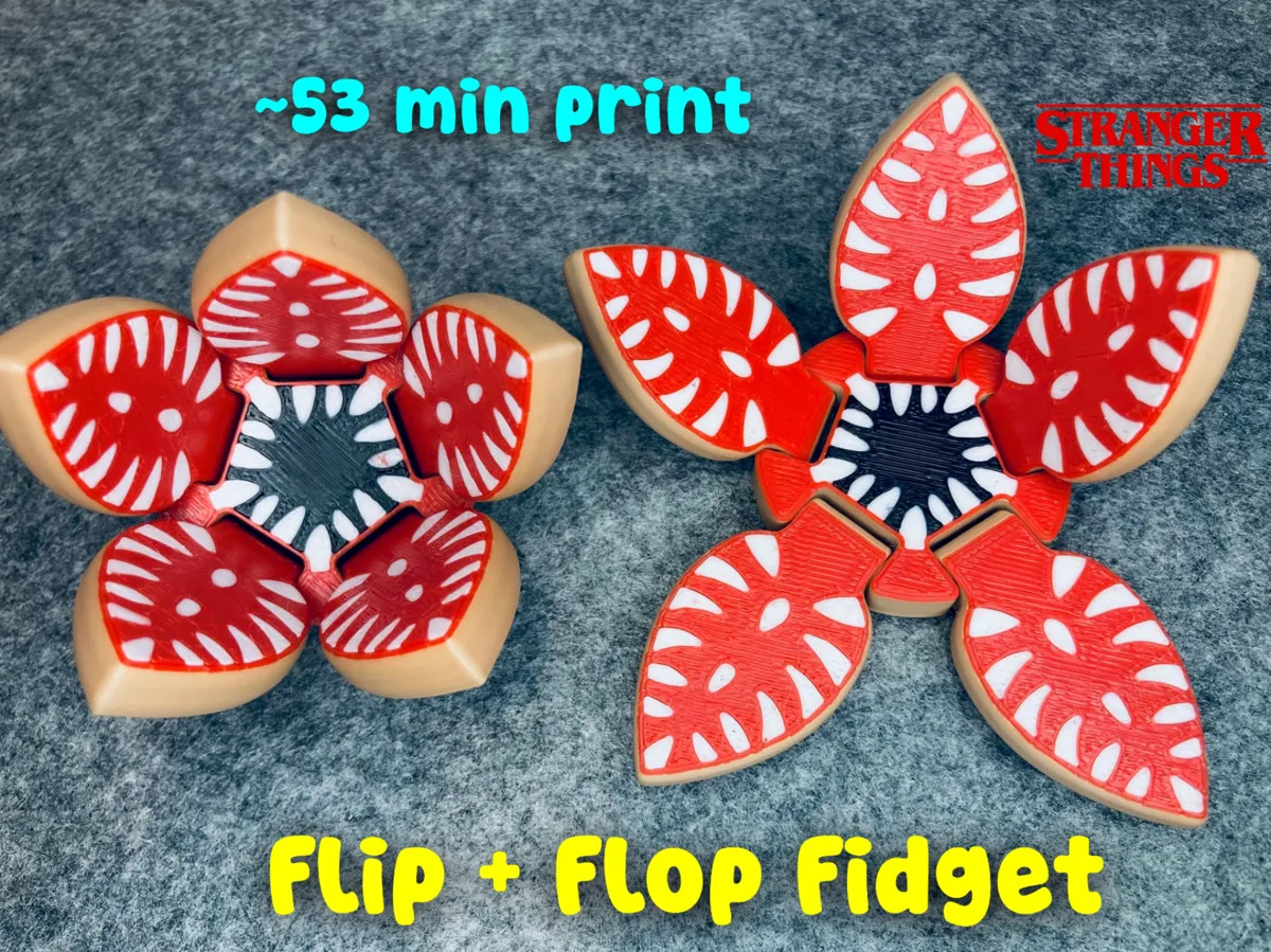 Demogorgon Flipper Fidget (53 min) Impressão no Local - Modelo gratuito ...