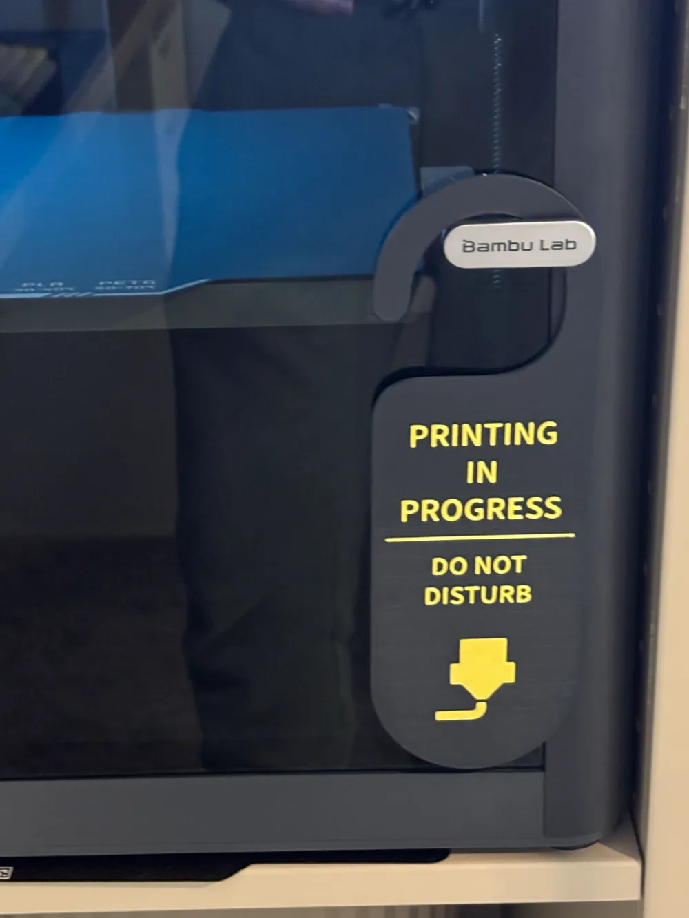 Printing in progress door sign - Do not disturb by 3deeznuts - MakerWorld