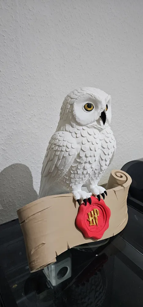 Harry Potter Hedwig Snow Owl - Free 3D Print Model - MakerWorld