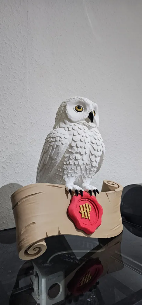 Harry Potter Hedwig Snow Owl - Free 3D Print Model - MakerWorld