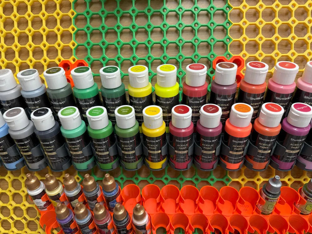 Multiboard LARGE 35 dia Paint Bottle Holder - Free 3D Print Model ...