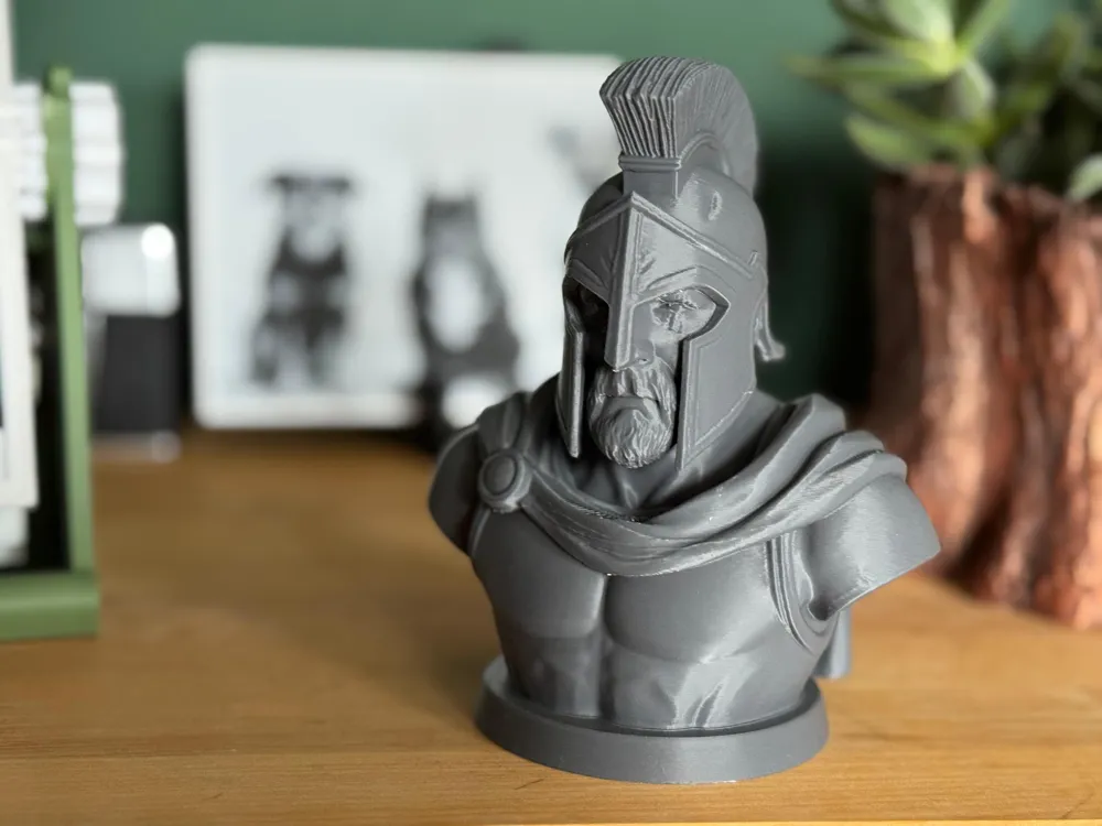 Spartan Warrior Bust – Corinthian Helm by Salewski3D MakerWorld: Download Free 3D Models