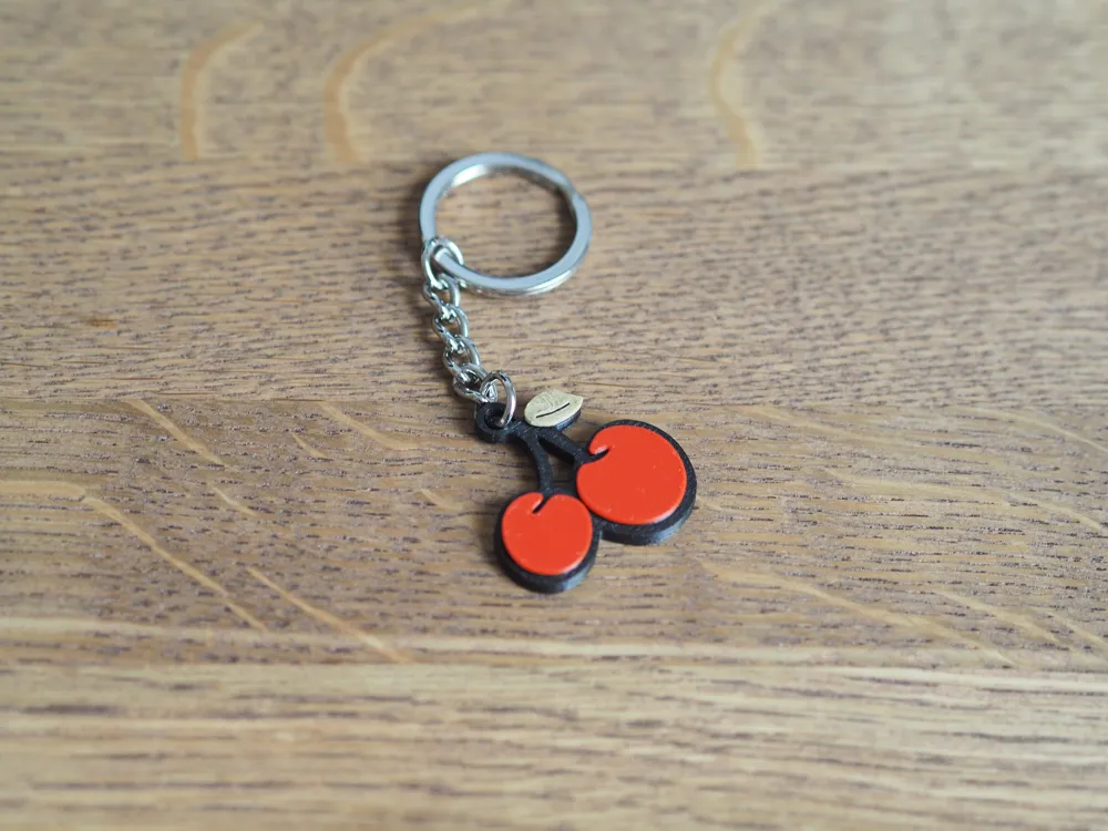 Cherry keychain by J3nda MakerWorld: Download Free 3D Models