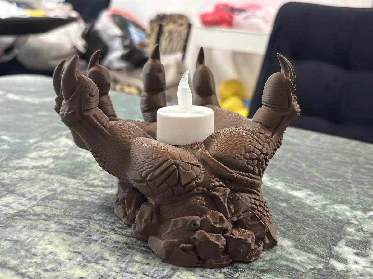 Demon Hand base - Free 3D Print Model - MakerWorld