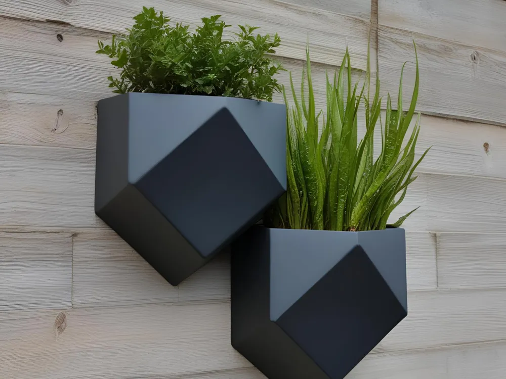 Modern Wall Hanging Low Poly Planter by Deltaprints MakerWorld ...