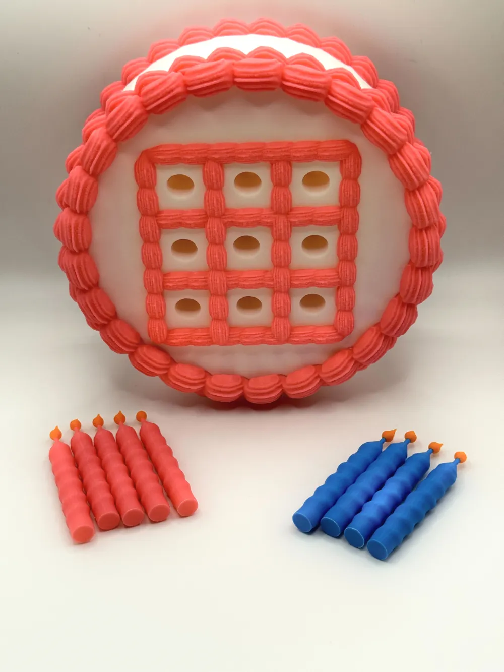 Birthday Cake Tic-tac-toe by AstoriaBabies - MakerWorld