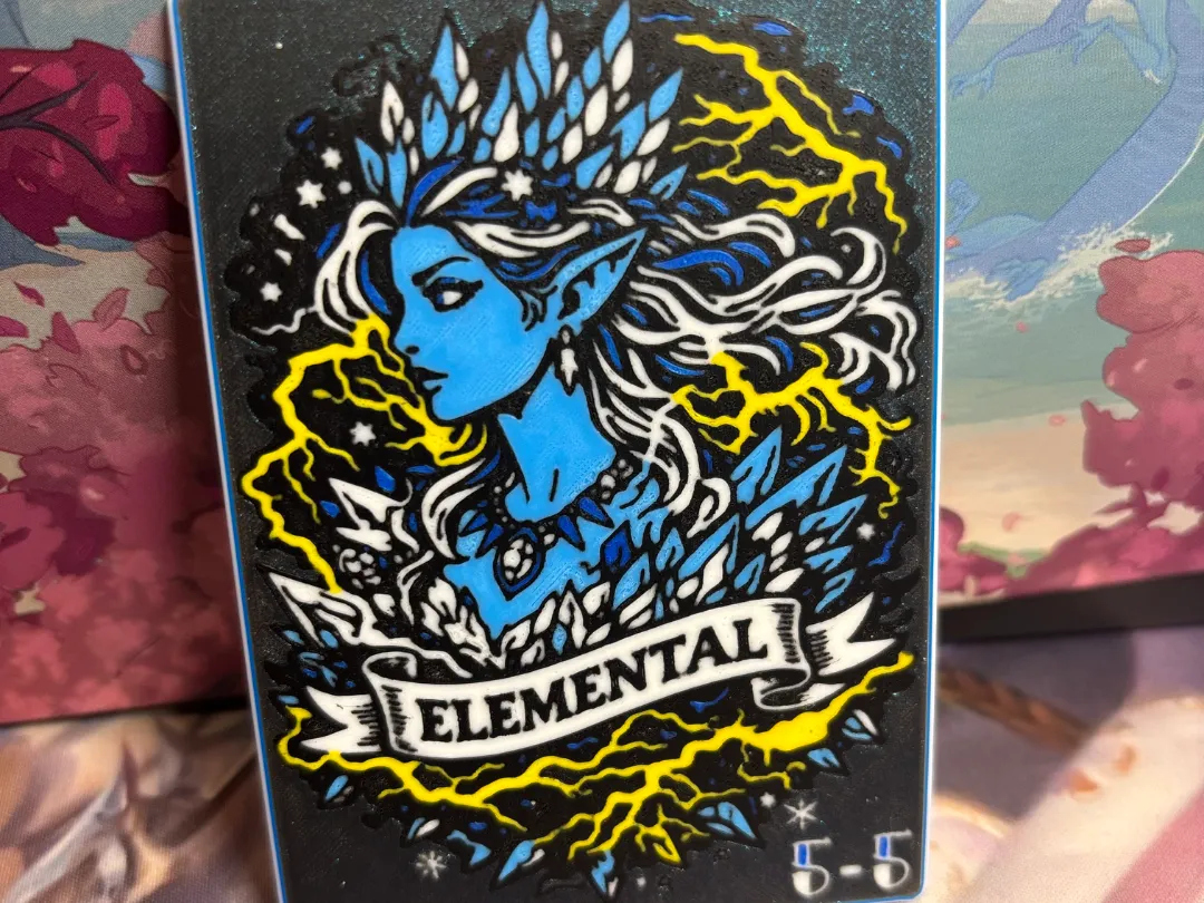 MTG Lorwyn Custom Art 5/5 Elemental Token - Free 3D Print Model ...