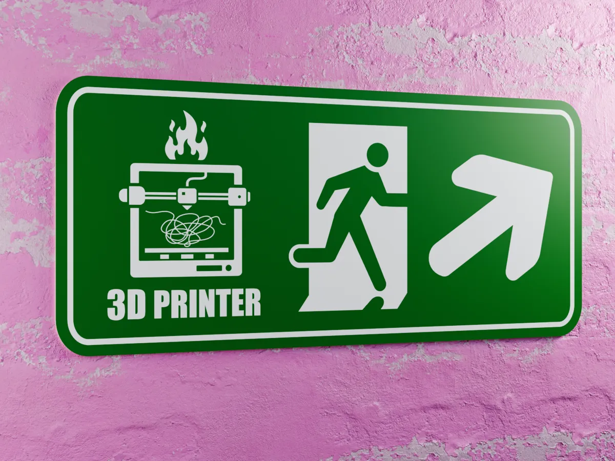3D-Drucker Notfallschild - Rechter Pfeil Oben-Rechts – Kostenloses 3D ...