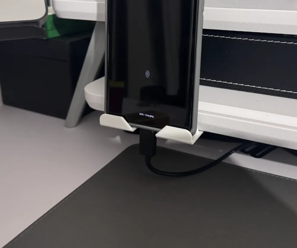 Phone Holder for Desk/Monitor Shelf/Riser by anayatc - MakerWorld