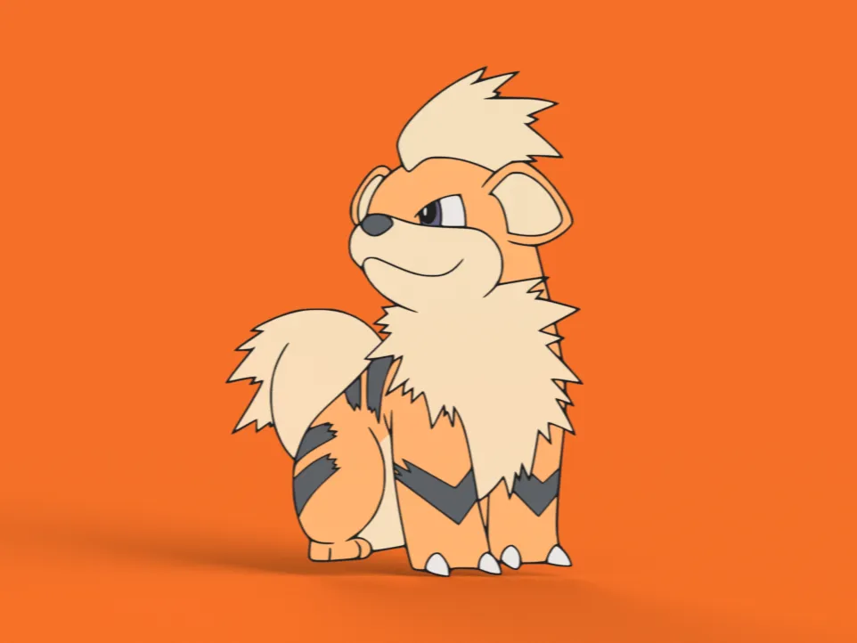 Growlithe Wall Art by Sitsero - MakerWorld