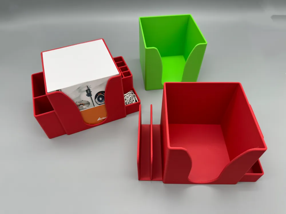 Desk Organizer Note Box 9x9 10x10 by practical3D MakerWorld: Download ...