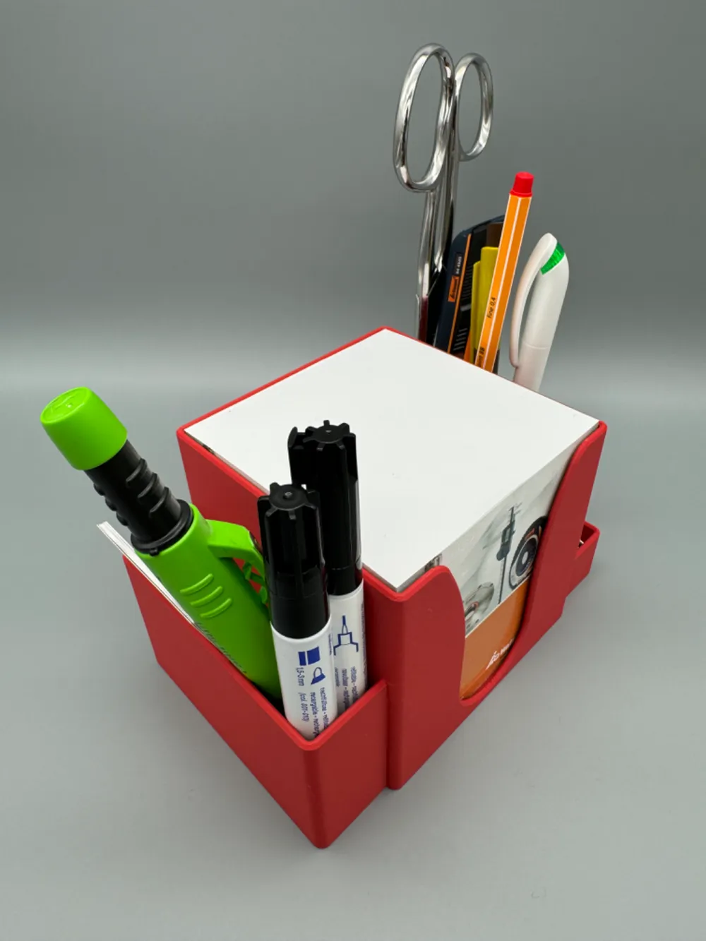 Desk Craft Organizer Notepad Box 9x9 10x10 by practical3D - MakerWorld