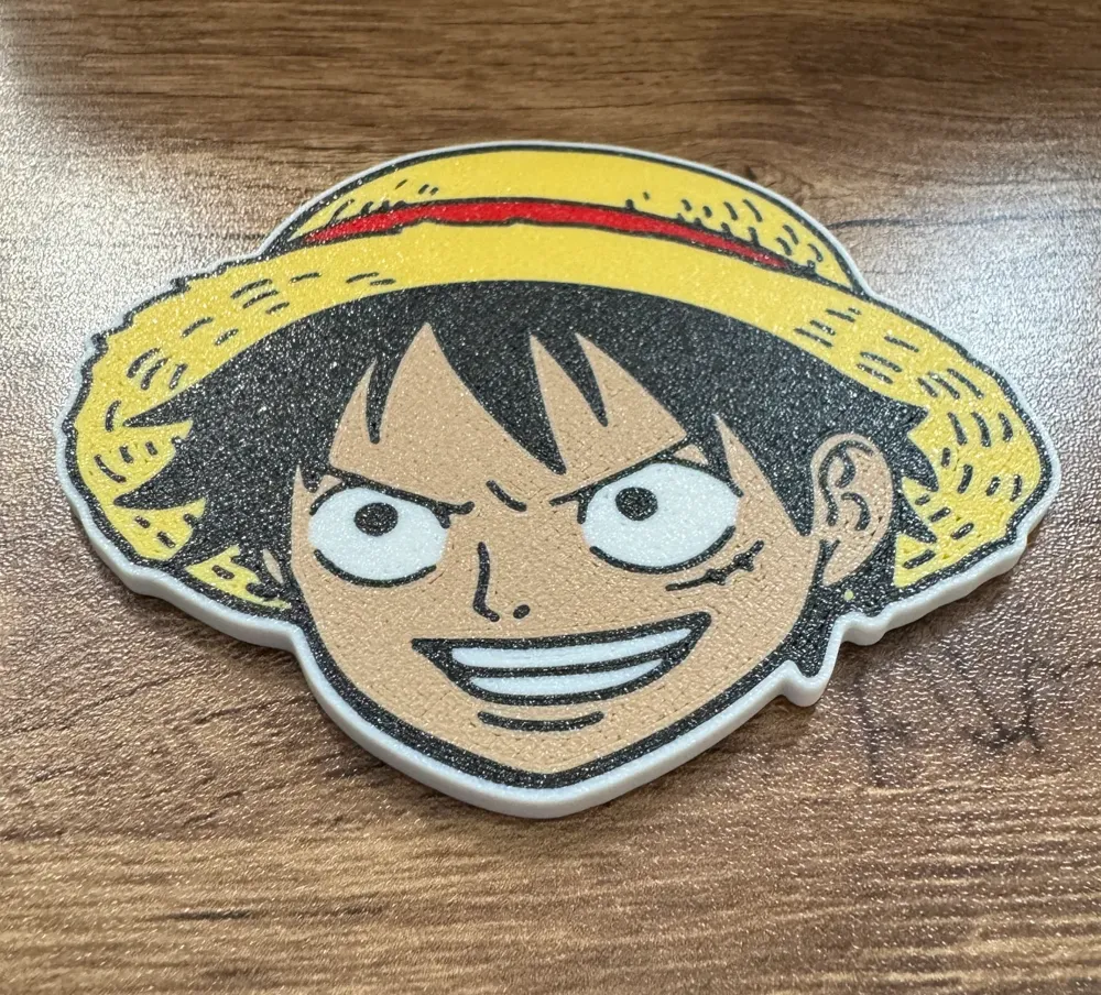 One Piece Luffy Magnet (8x3mm magnets) by omie - MakerWorld
