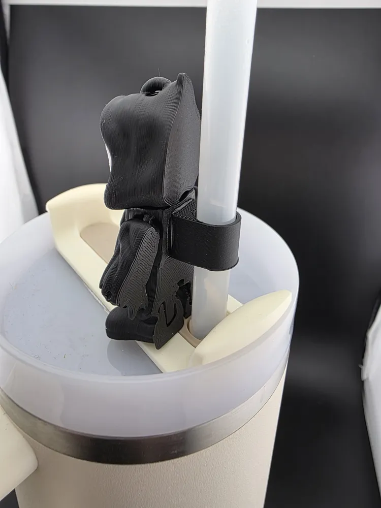 Straw Topper and Backpack Straw Buddy Attachment - Free 3D Print Model ...