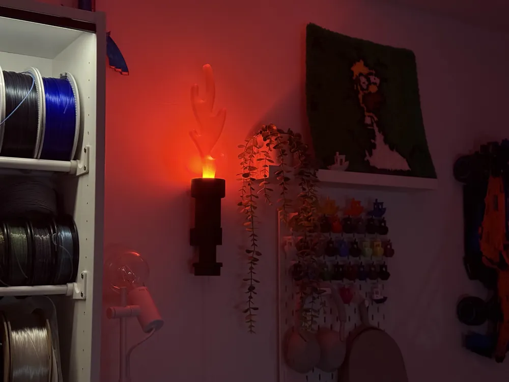 Halloween Flame Lamp Wall Decoration - LED Kit 001 by LH3D MakerWorld ...