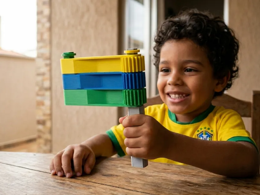 Fan Rattle Clapper World Cup 2026 - Free 3D Print Model - MakerWorld