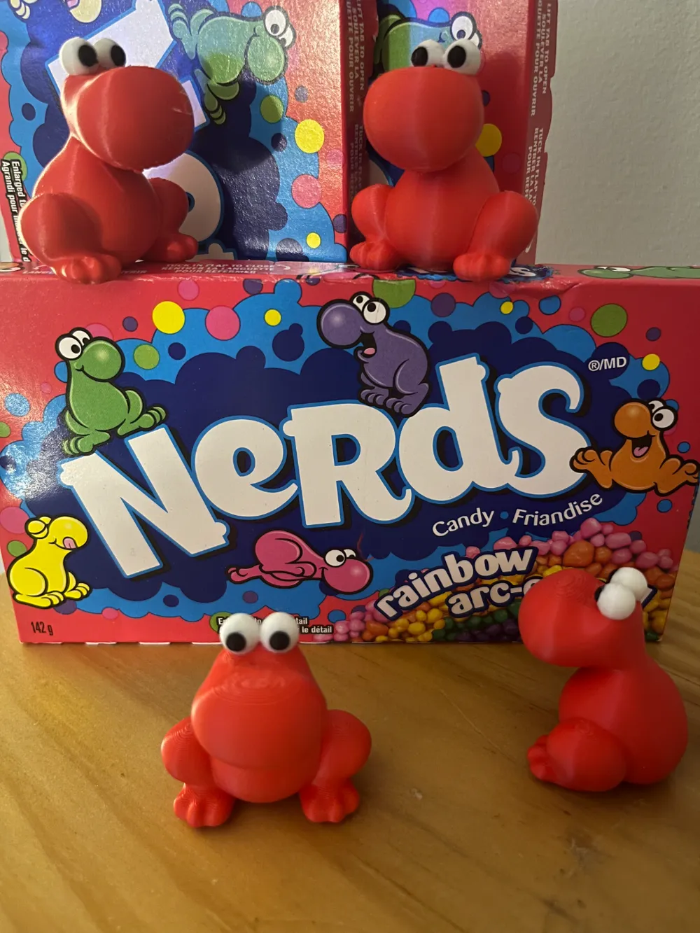 Wonka Nerds inspired candy character 1 - sits flat - Free 3D Print ...