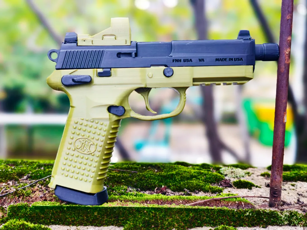 FN FNX Tactical Pistol toy model（Provide stp file） - Free 3D Print ...
