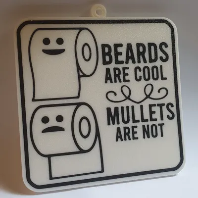 Beards are Cool... Mullets are Not Bathroom Toilet Paper Orientation ...