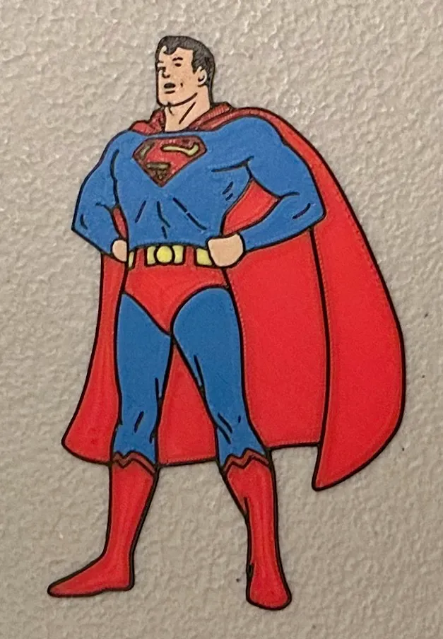 Multicolor Superman Magnet by wotfan - MakerWorld