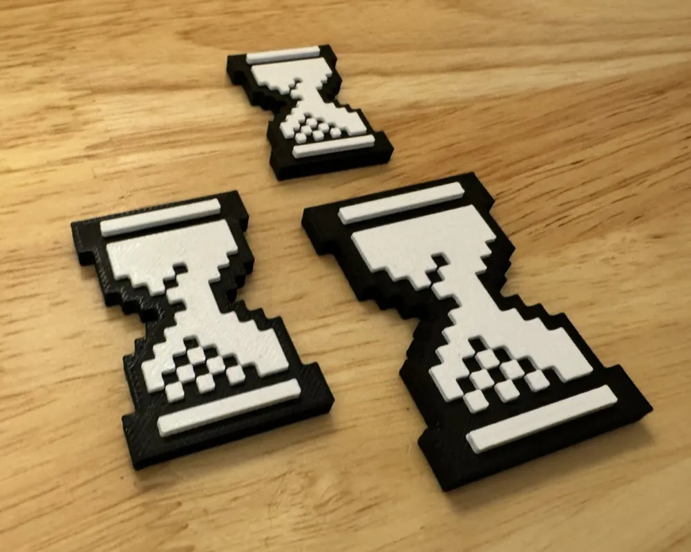 8-Bit Buffering Hour Glass- Fridge Magnet by 8-Bit Prints - MakerWorld