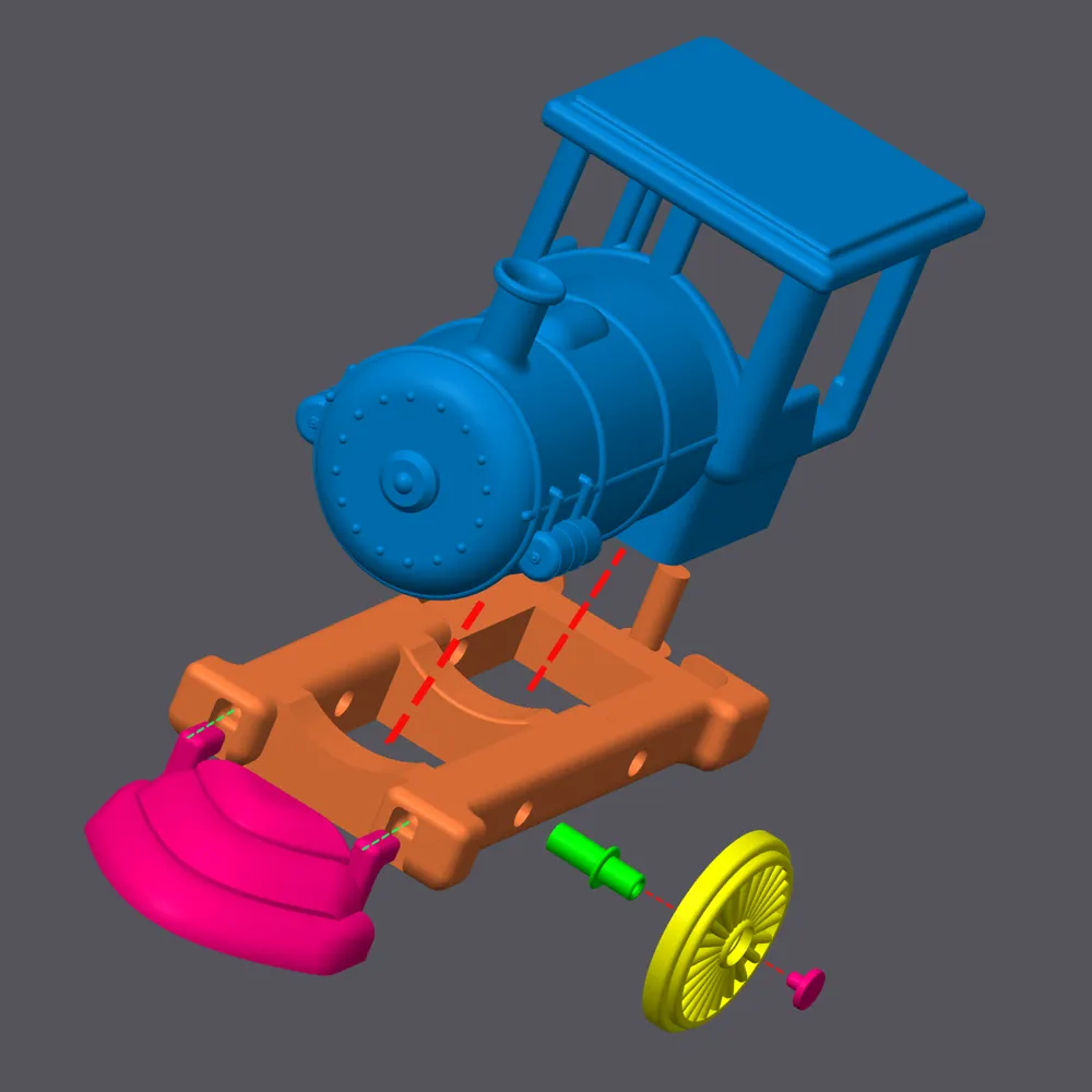 Steam Train Toy / Locomotive Toy by Niki Atanasov - MakerWorld