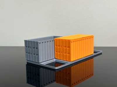 Gridfinity Shipping Containers - Stackable and Lid by penguinprints ...