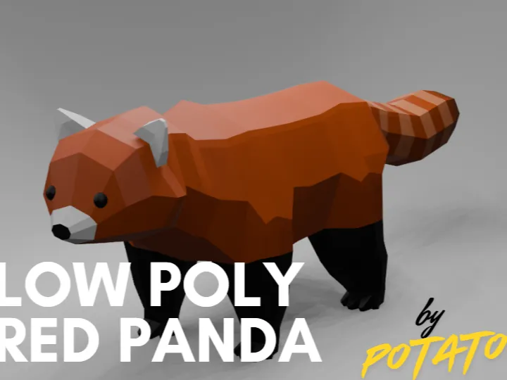 Low Poly Red Panda by potato - MakerWorld
