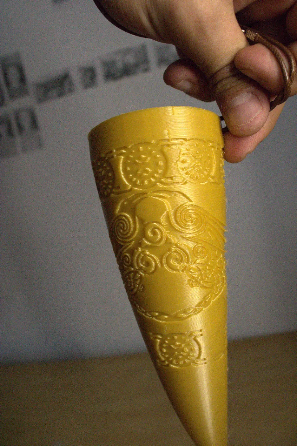 Viking Horn Drinking Cup w/ Necklace hole by BRB Project - MakerWorld