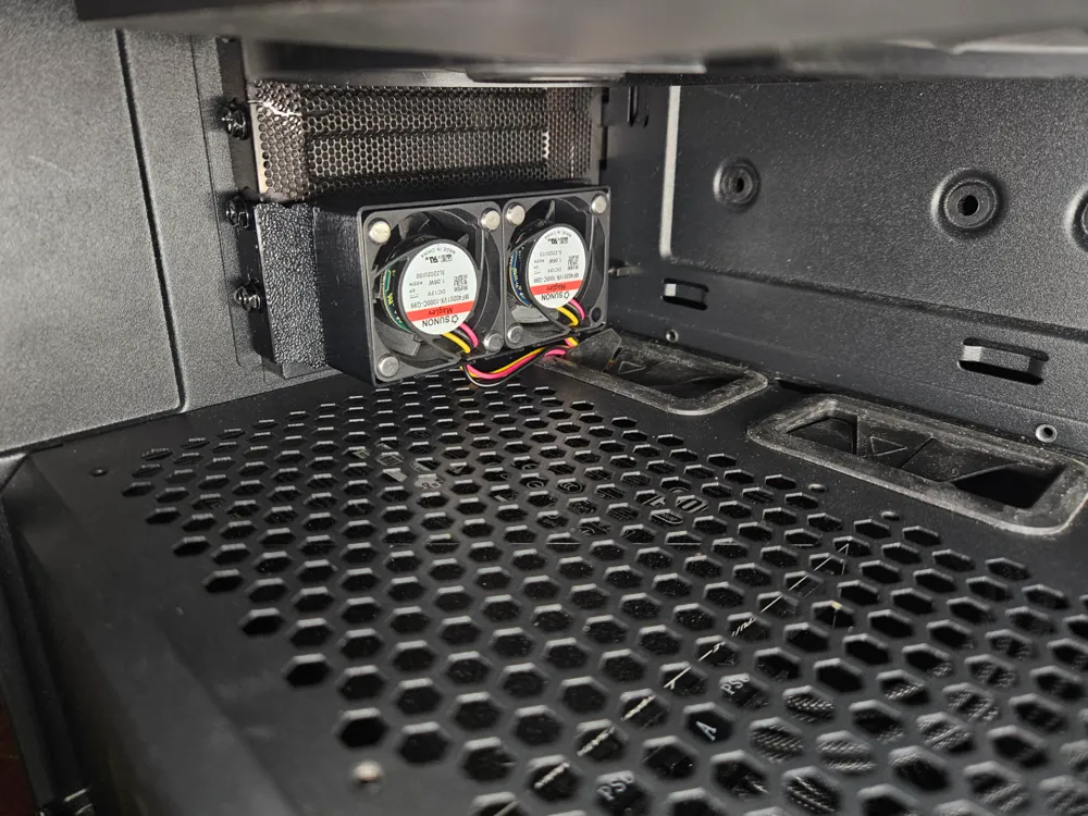 PCIE挡板4CM风扇支架 PCIE Slot Cover 40mm fan bracket - Free 3D Print Model ...